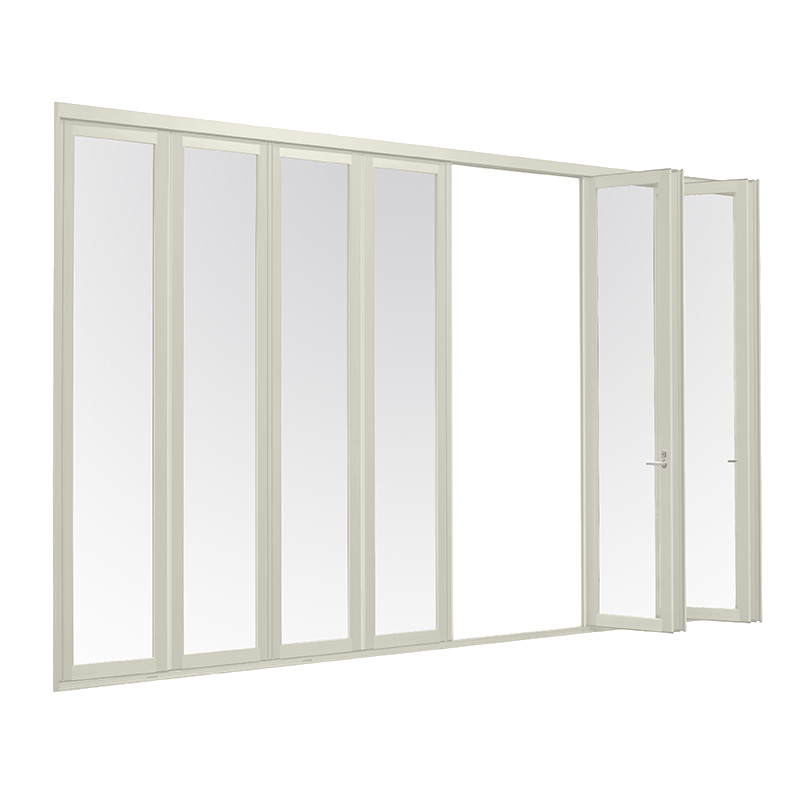 ประตูอลูมิเนียม ประตูบานเฟี้ยม (8 บาน) - Thanakoon Inter