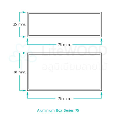 LiteWOOD Aluminium Box Series 75